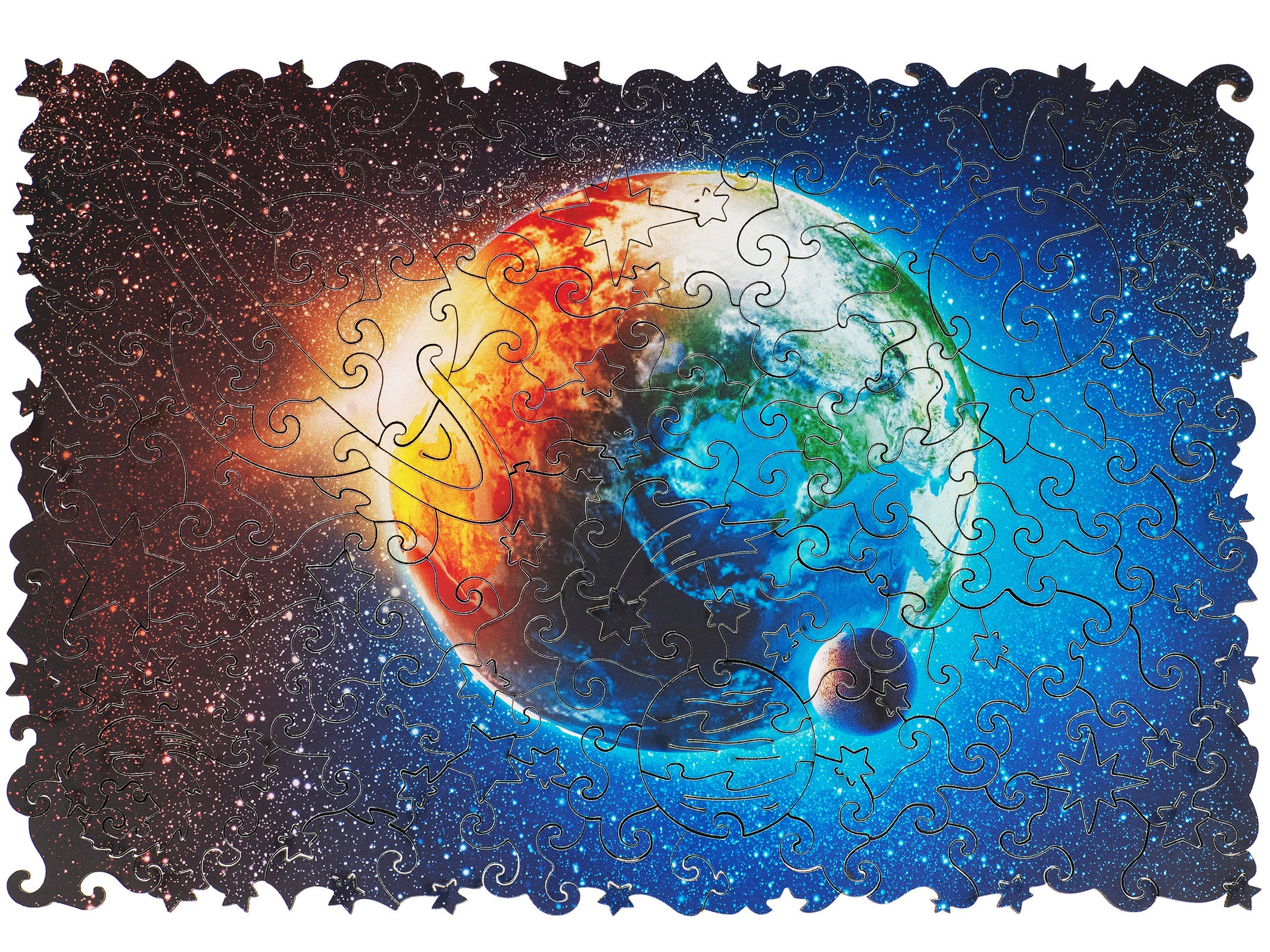 Wooden Puzzle Jigsaw Space Planet Earth by Unidragon / Jigsaw | Etsy Wooden Puzzle Jigsaw Space Planet Earth by Unidragon / Jigsaw | Etsy