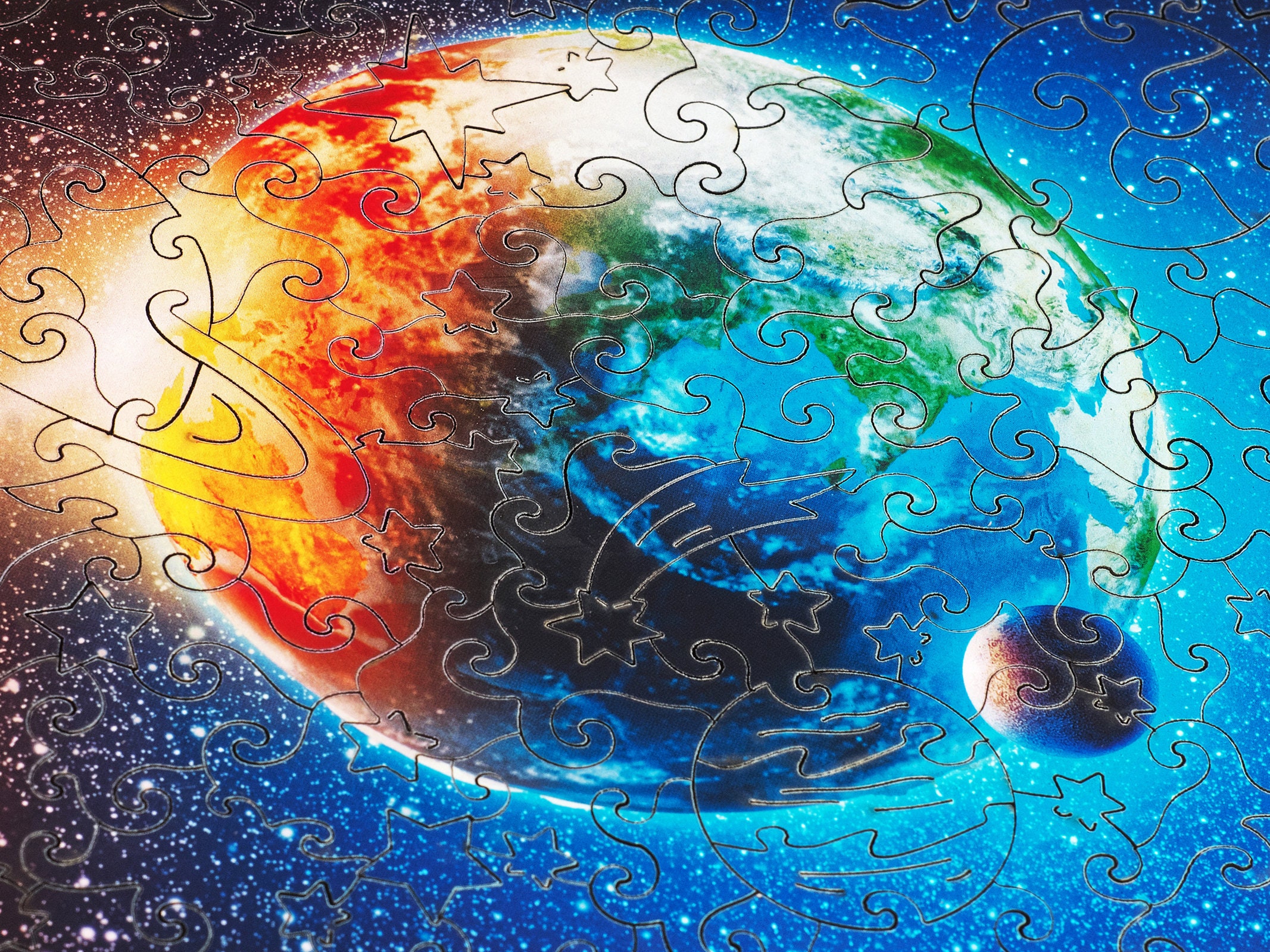 Wooden Puzzle Jigsaw Space Planet Earth by Unidragon / Jigsaw | Etsy Wooden Puzzle Jigsaw Space Planet Earth by Unidragon / Jigsaw | Etsy