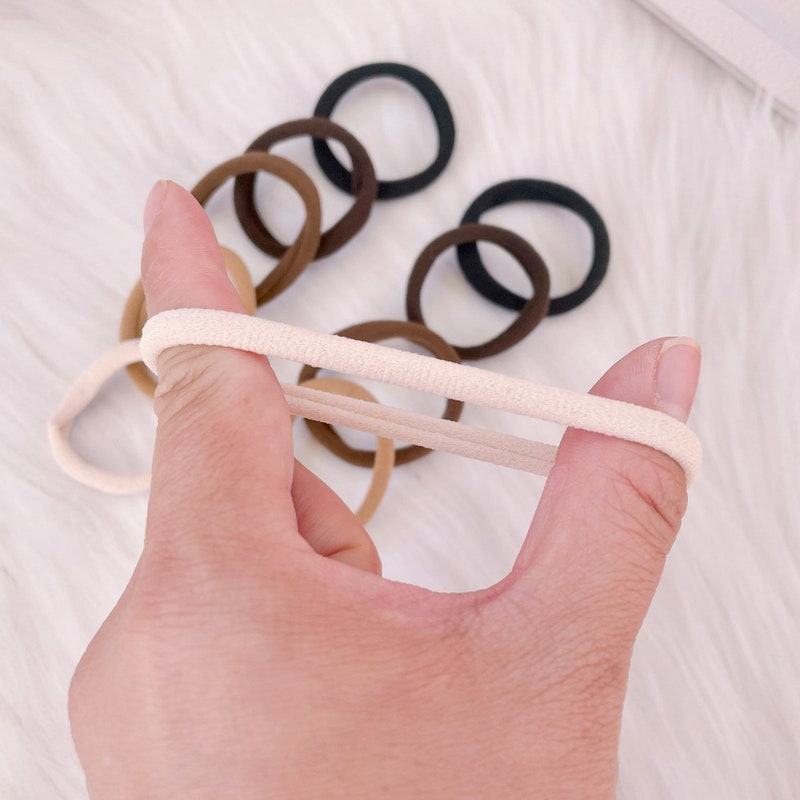 Beads Elastic Hair Ties - Etsy