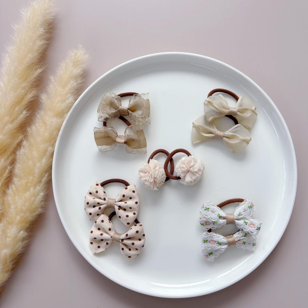 Soft Hair Ties| Small Hoop Ponytail Holders| Gentle Accessories for ...