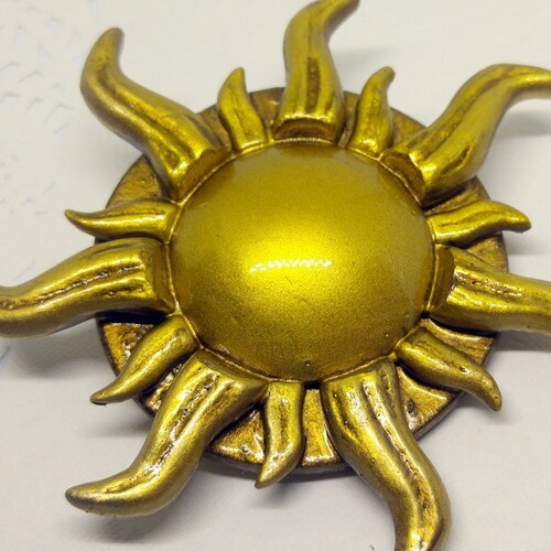 Sun Shaped Pin Costume Prop for Flynn Rider Cosplay Inspired | Etsy
