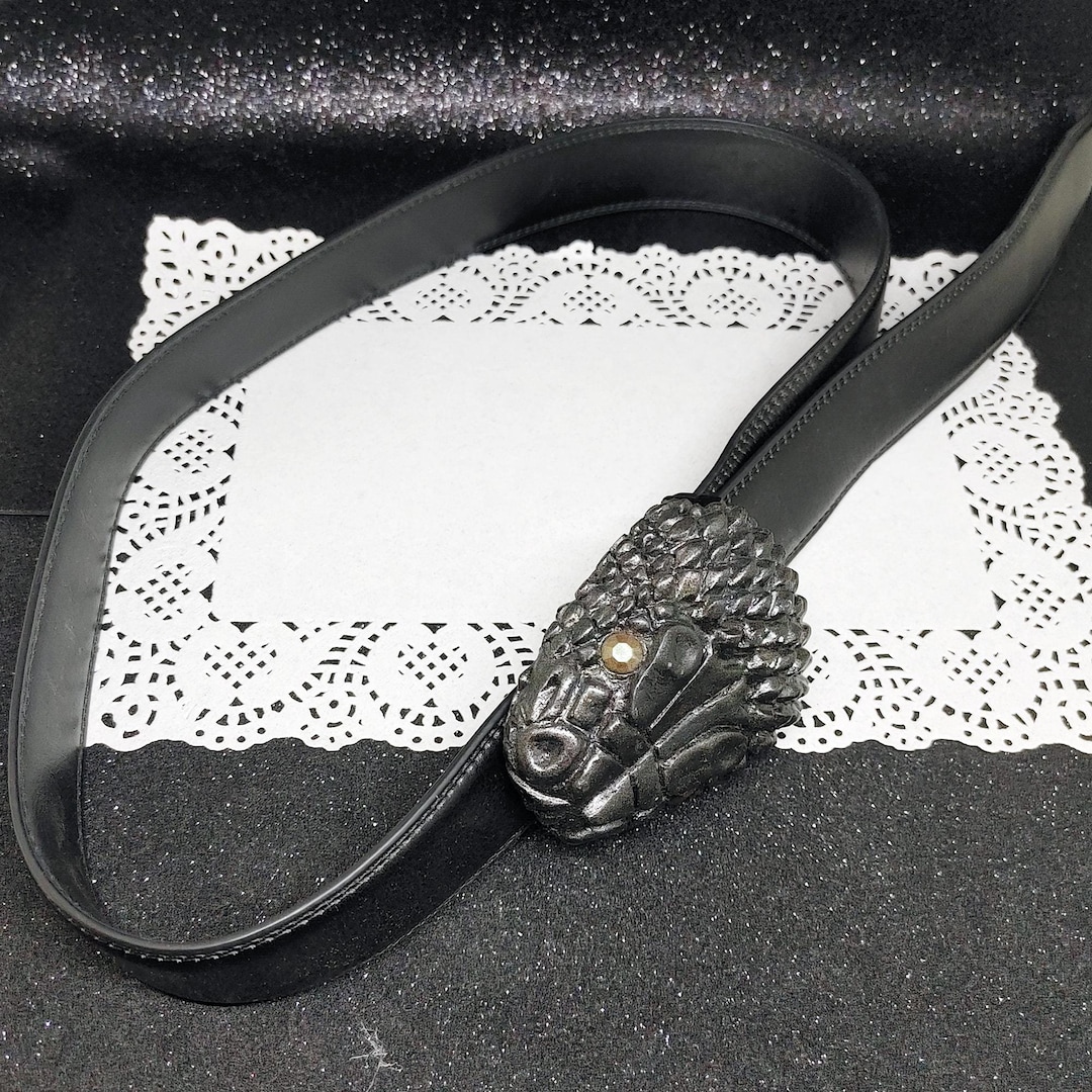 Resin Snake Head Buckle Belt, Inspired by the One Worn by David Tennant ...