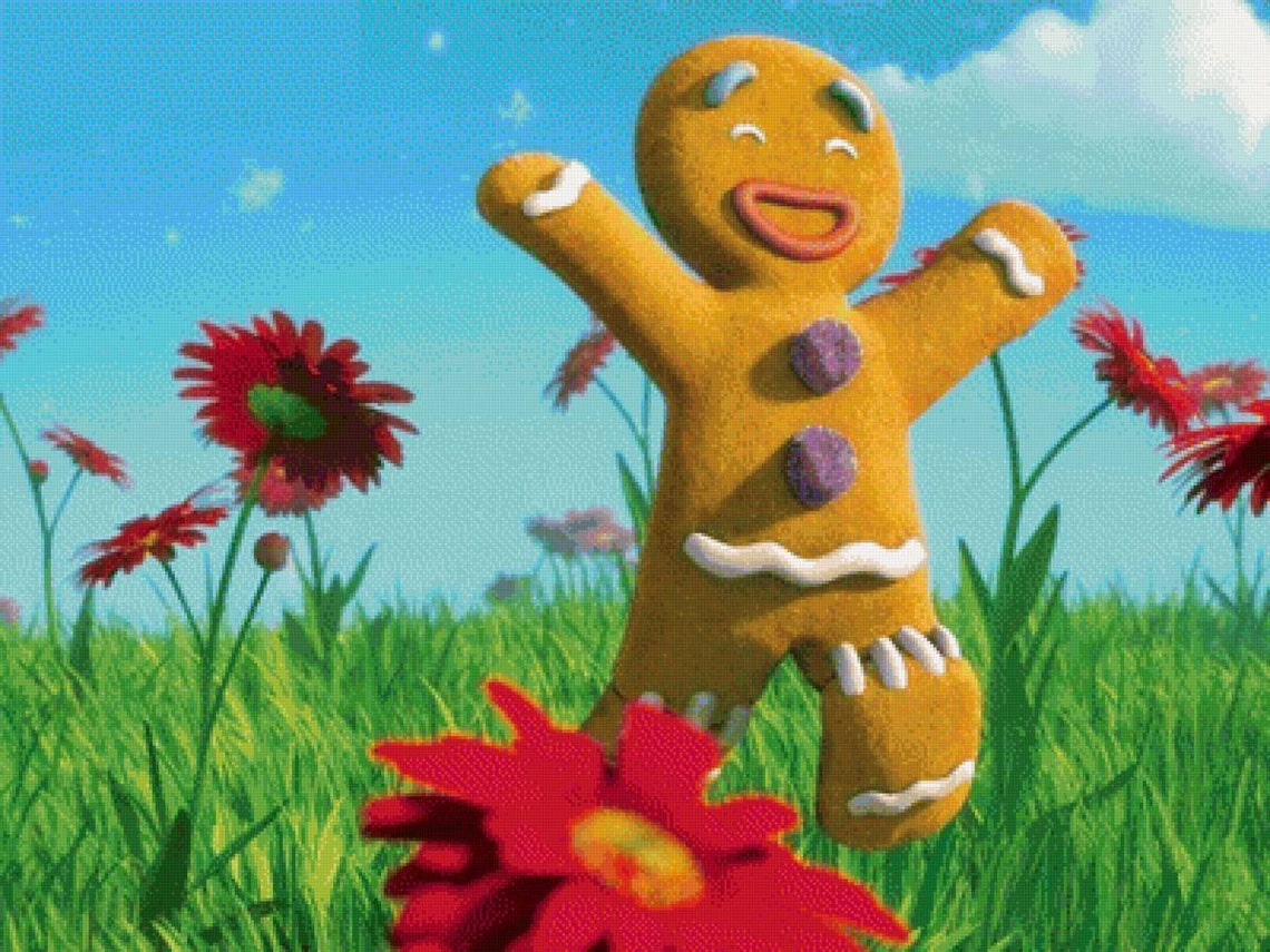 Zenzy: calamita a forma di Omino di Pan di Zenzero di Shrek - Etsy Italia