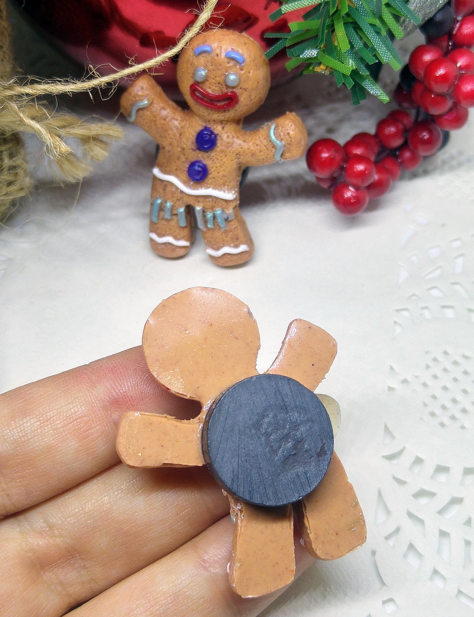 Zenzy: calamita a forma di Omino di Pan di Zenzero di Shrek | Etsy