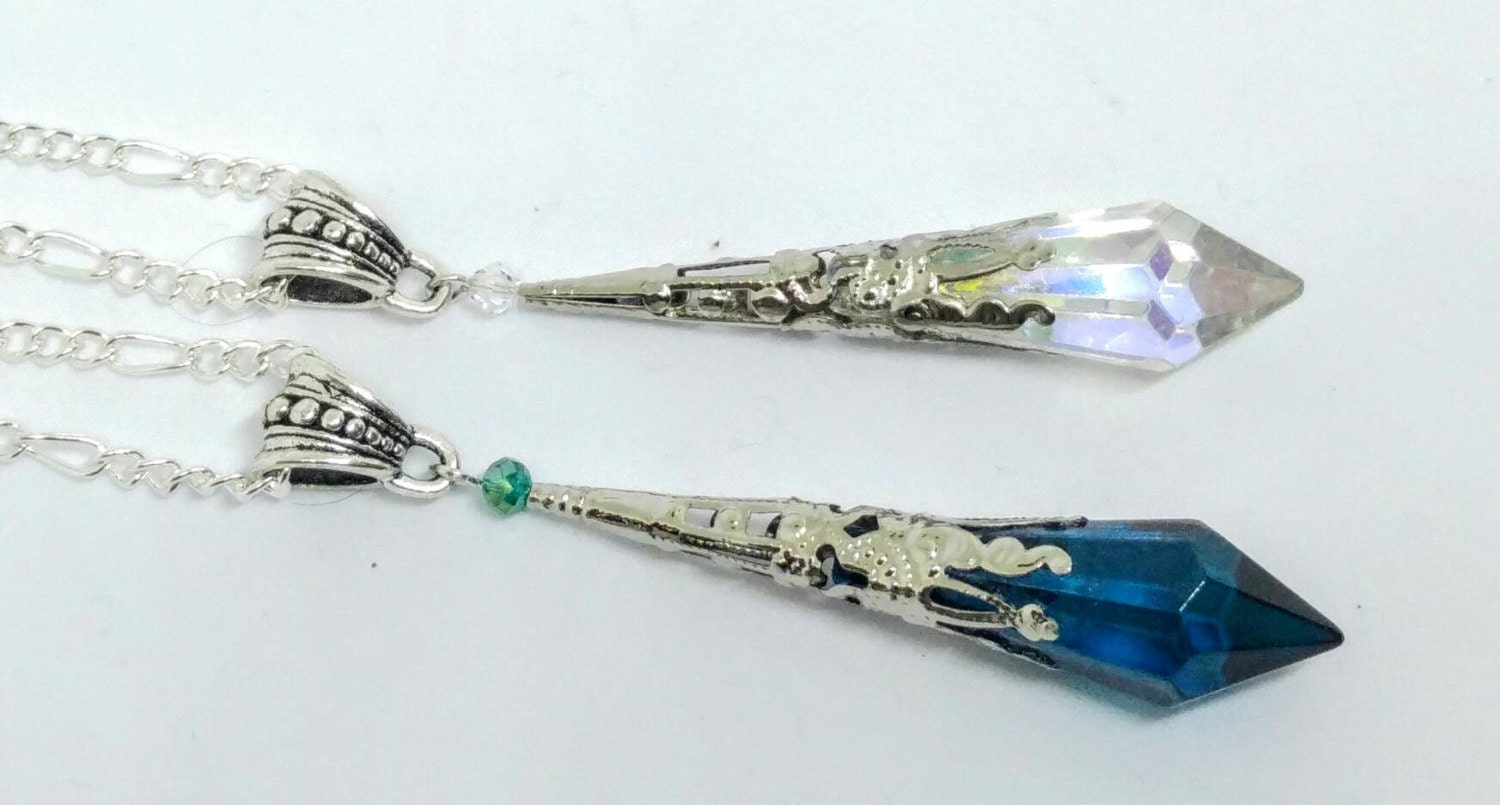 Fantasy Pendant Elvish Necklace With Crystal Prism | Etsy