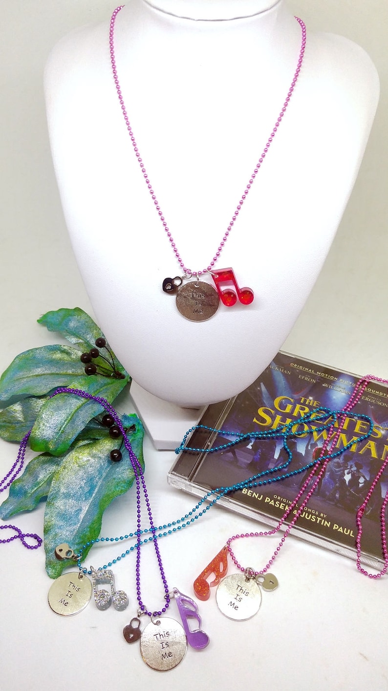This is Me, the Greatest Showman Inspired Pendant Necklace With Stamped ...