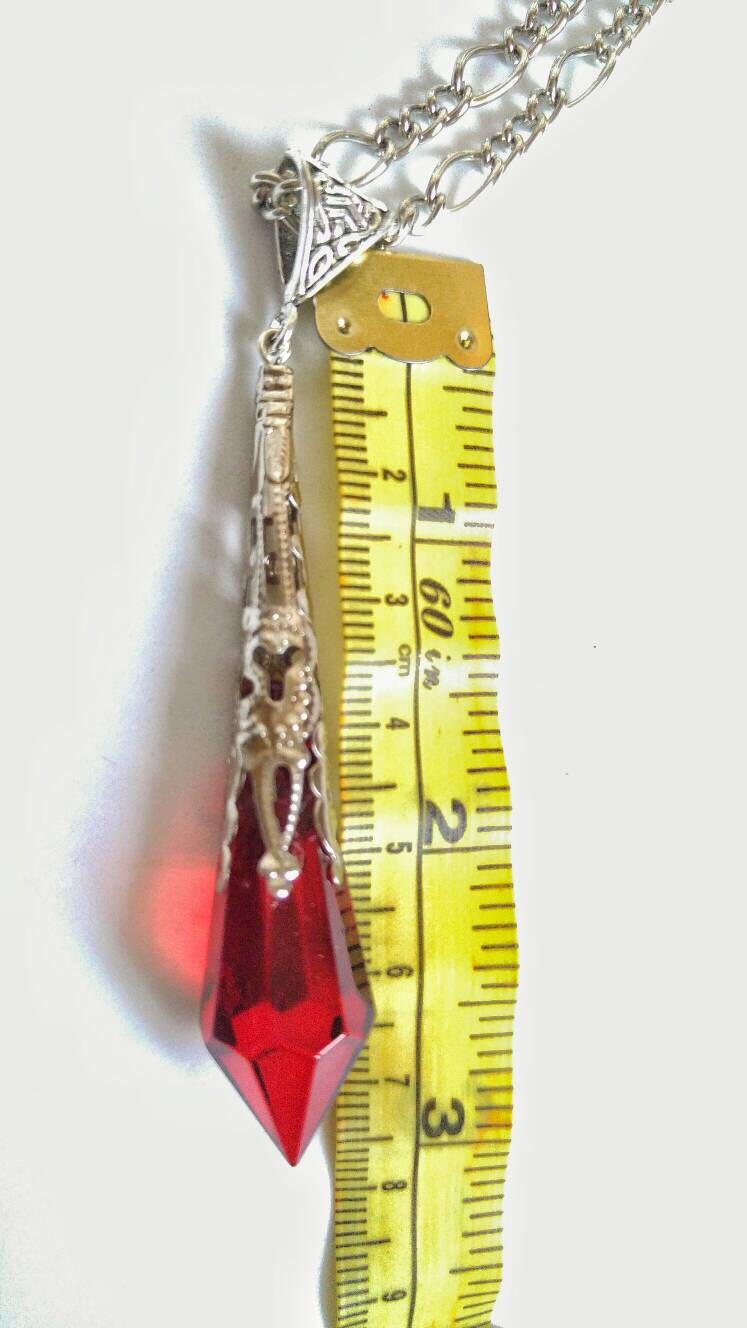 Fantasy Pendant Elvish Necklace With Crystal Prism | Etsy