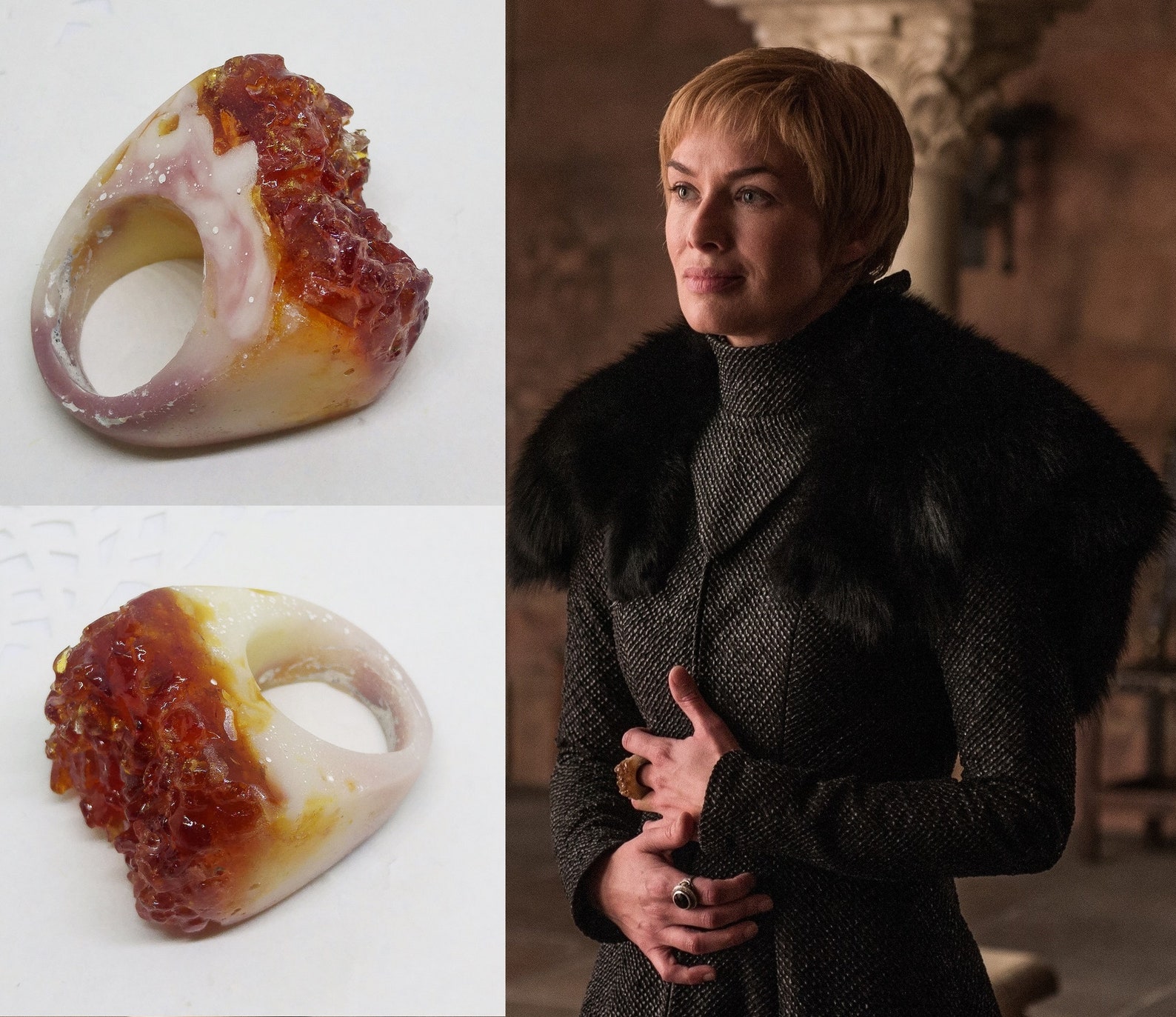 Cersei Lannister's Citrine Ring, Resin Replica - Game of Thrones ...