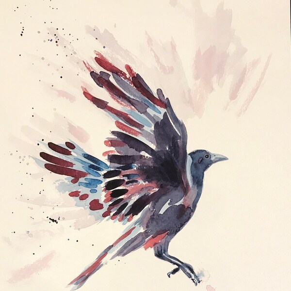 Grackle Painting - Etsy