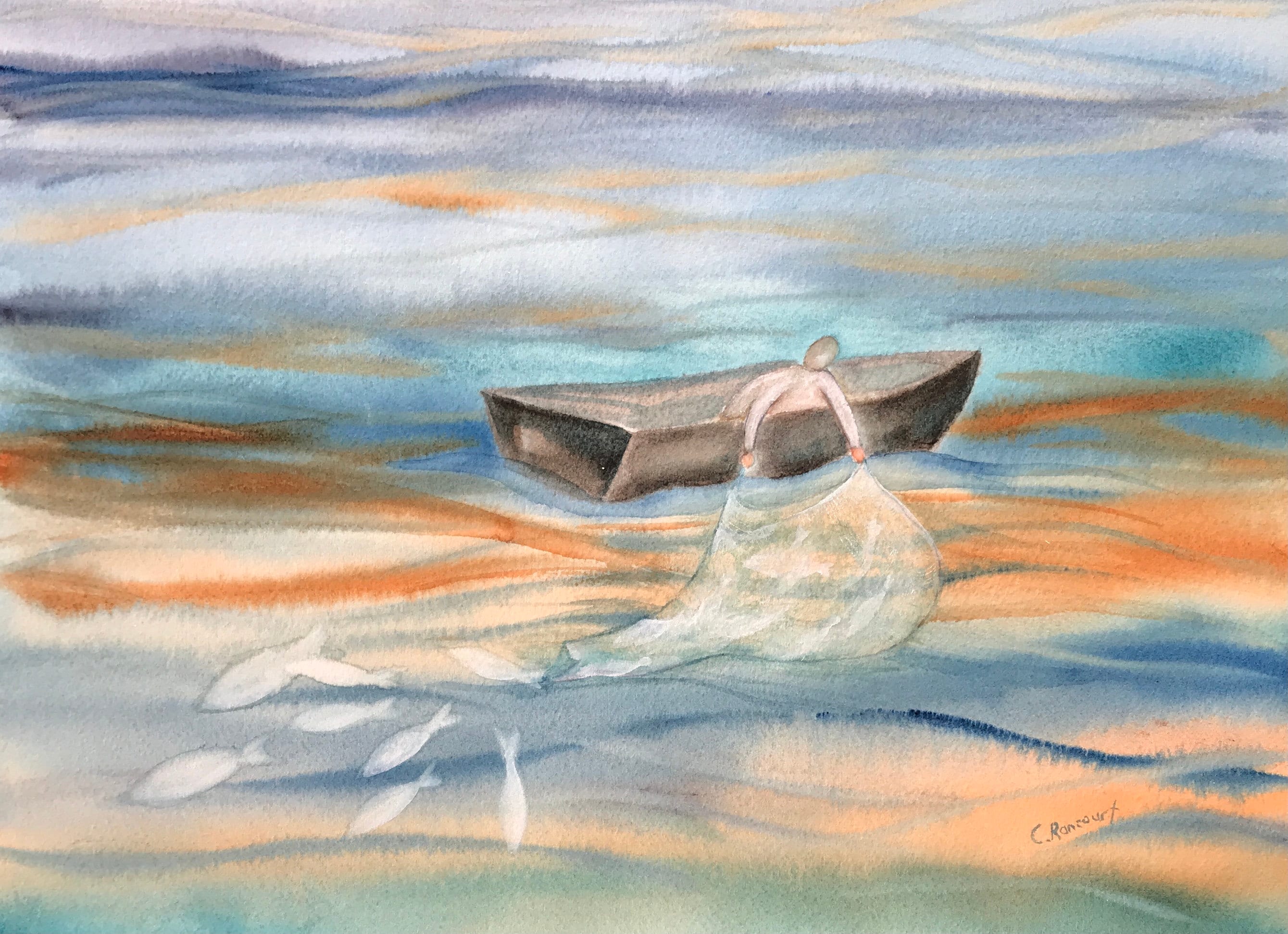 Fishing Net Art Activities