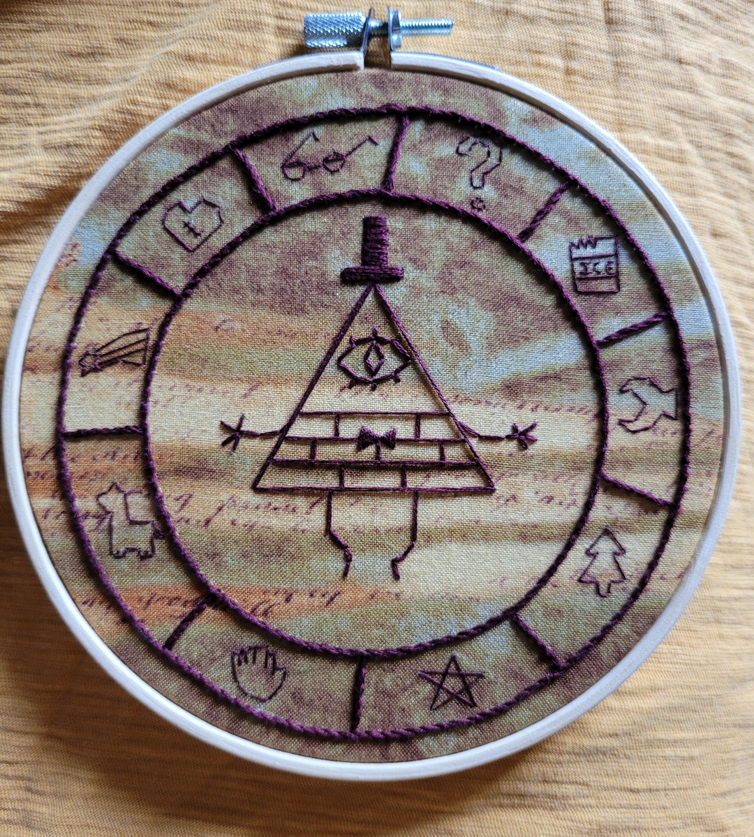 Gravity Falls-inspired bill Cipher Circle Hand - Etsy