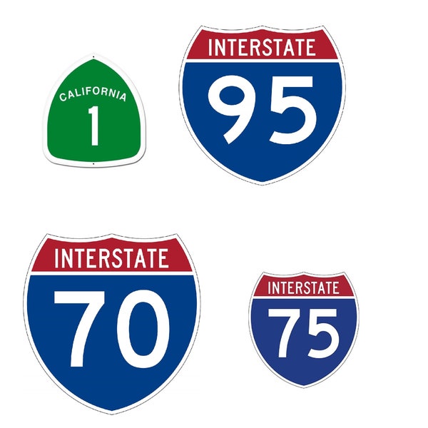 Interstate Road Sign - Etsy