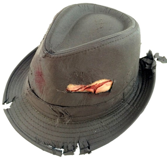 Bloody Dirty Dismantled Fedora Zombie / Dead Mans Hat | Etsy