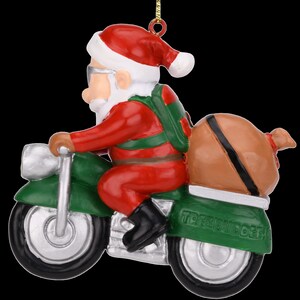 Tree Buddees Biker Santa Claus Motorcycle Christmas Tree Ornament - Etsy