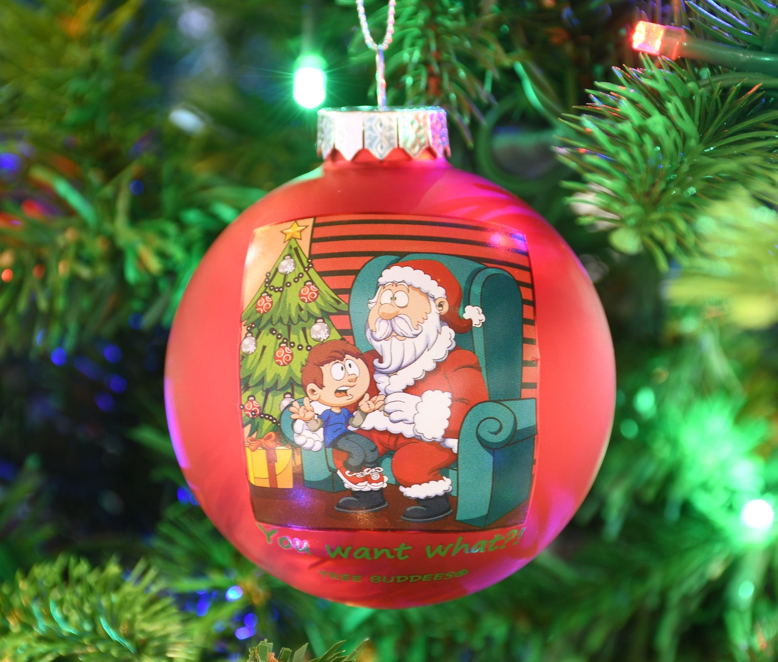 Tree Buddees You Want What Funny Kids Glass Christmas | Etsy