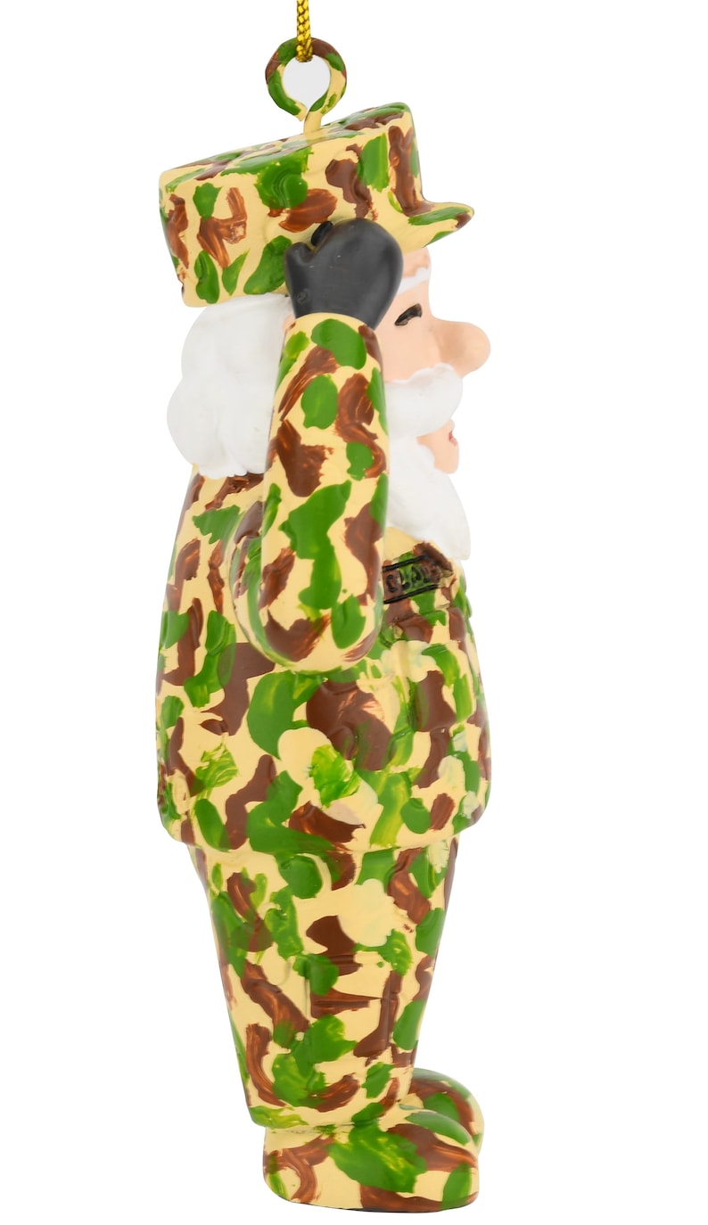 Tree Buddees Saluting Santa Military Christmas Ornaments | Etsy