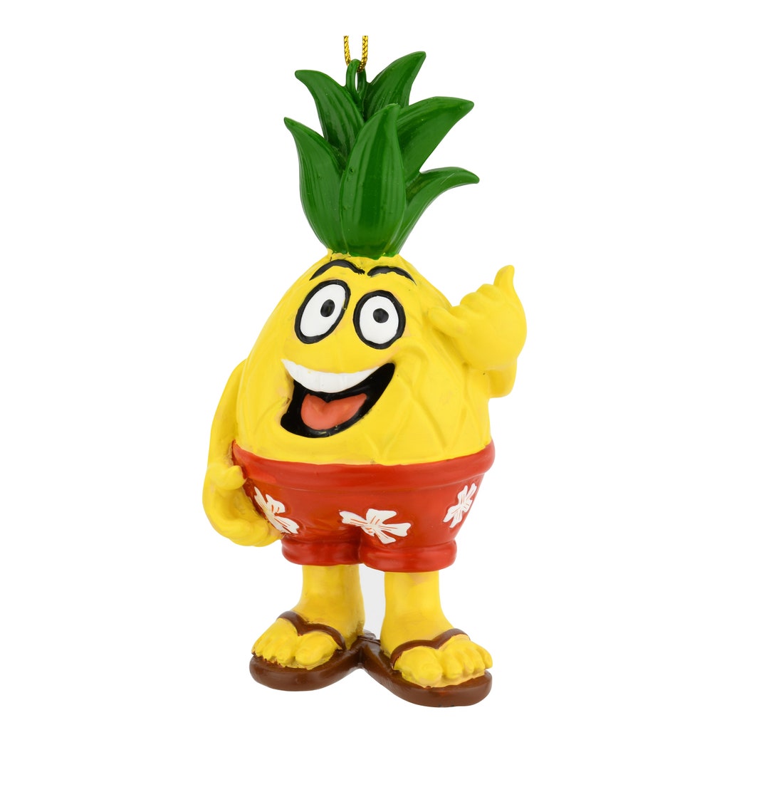 Tree Buddees Cute Beach Party Pineapple Coastal Christmas Ornaments - Etsy