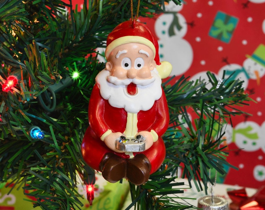Tree Buddees Gamer Santa Claus Video Gaming Christmas Ornament - Etsy