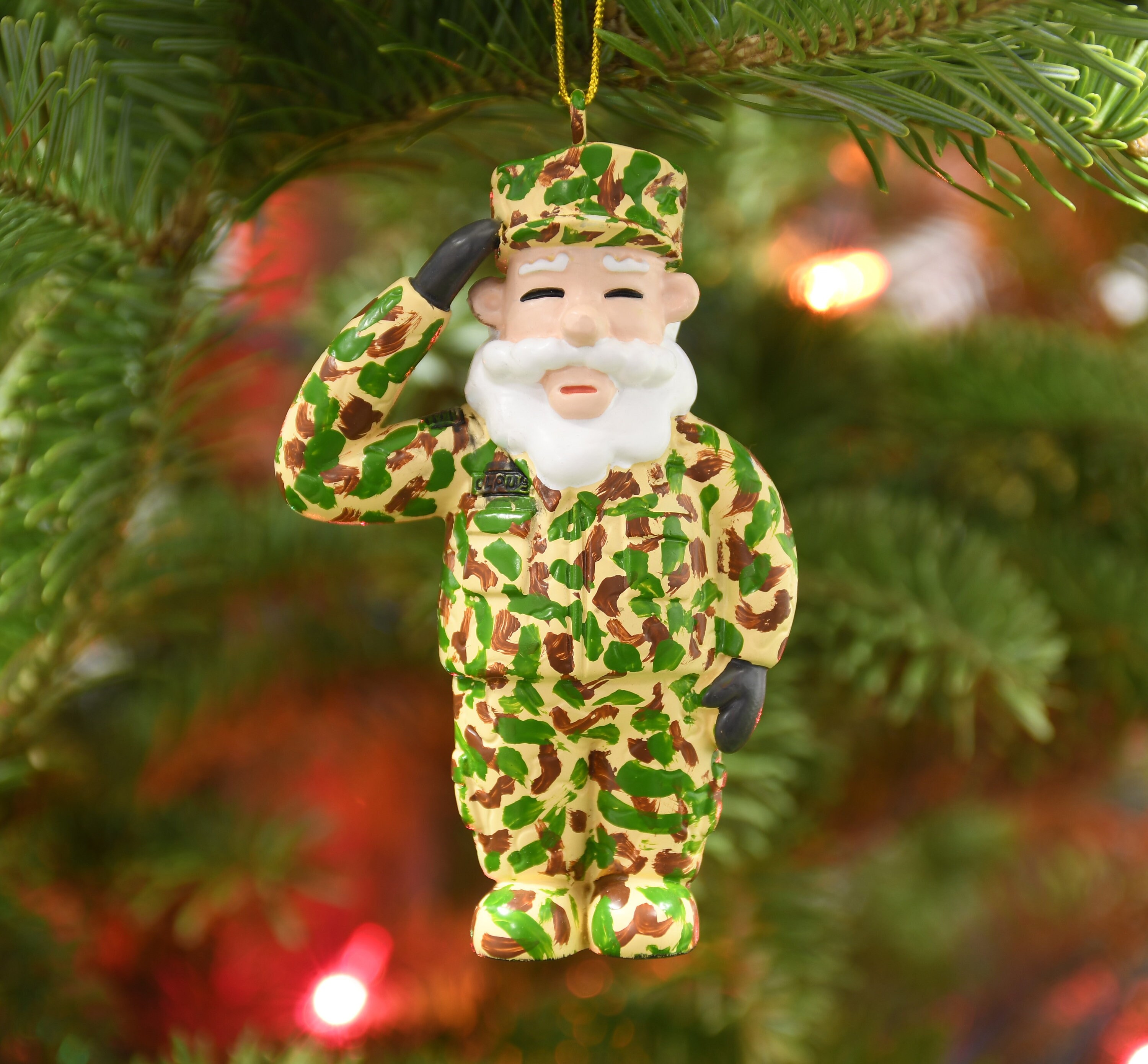 Tree Buddees Saluting Santa Military Christmas Ornaments Etsy España