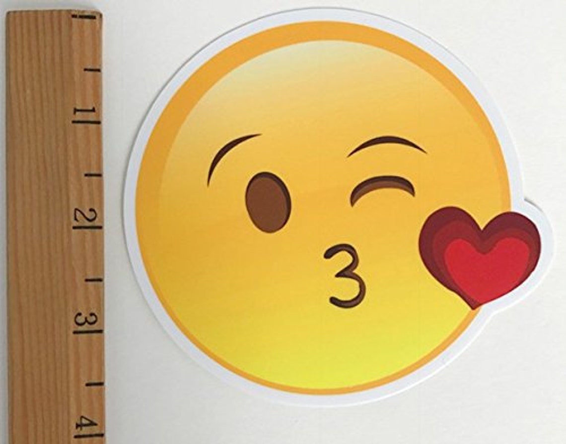 Large Emoji Stickers 4 Premium Thick Durable Weather | Etsy