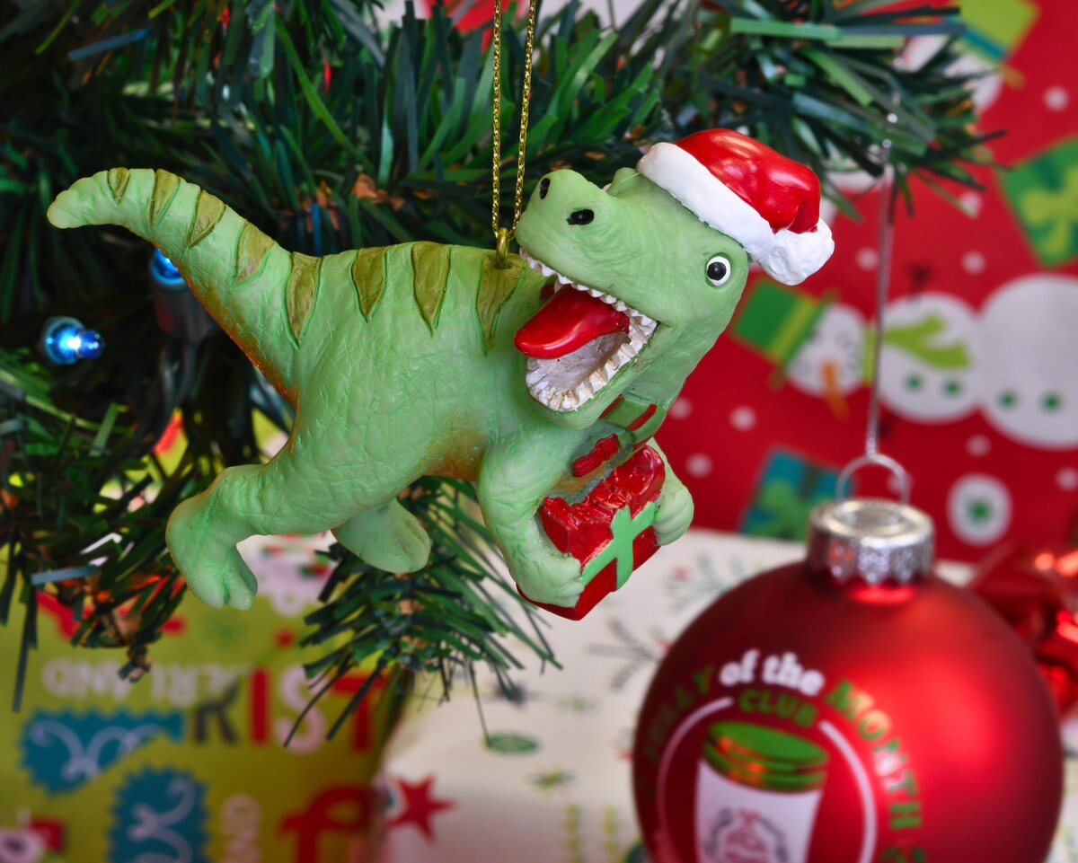 Tree Buddees Xmas Rex Christmas T-rex Dinosaur Ornament | Etsy