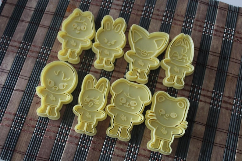 Stray Kids SKZOO OT8 Cookie Cutters – 3D Printed K‑pop Baking Tool ...