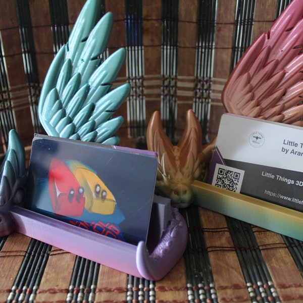 3d Printed Dragon Card Holder - Etsy