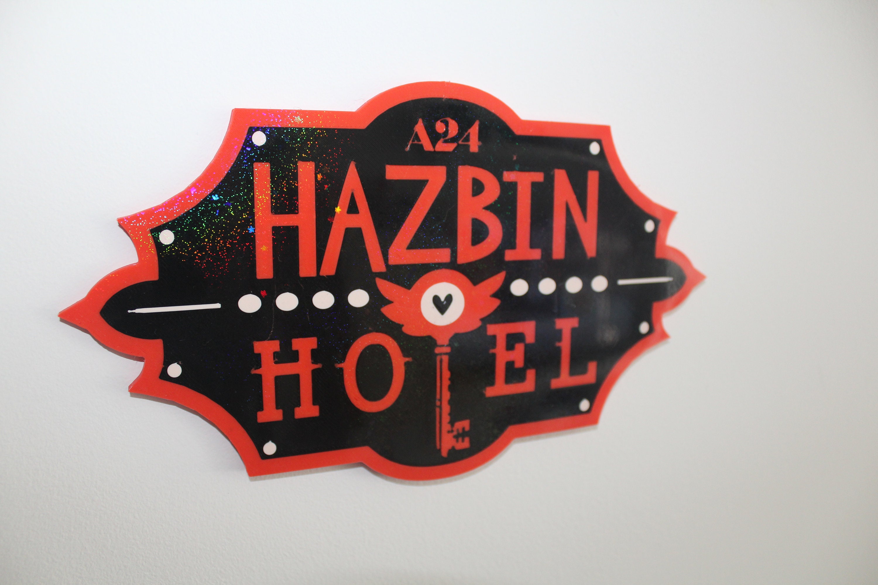 Hazbin Hotel Full‑color 3D Logo – Wall Accent / Fan Decor - Etsy