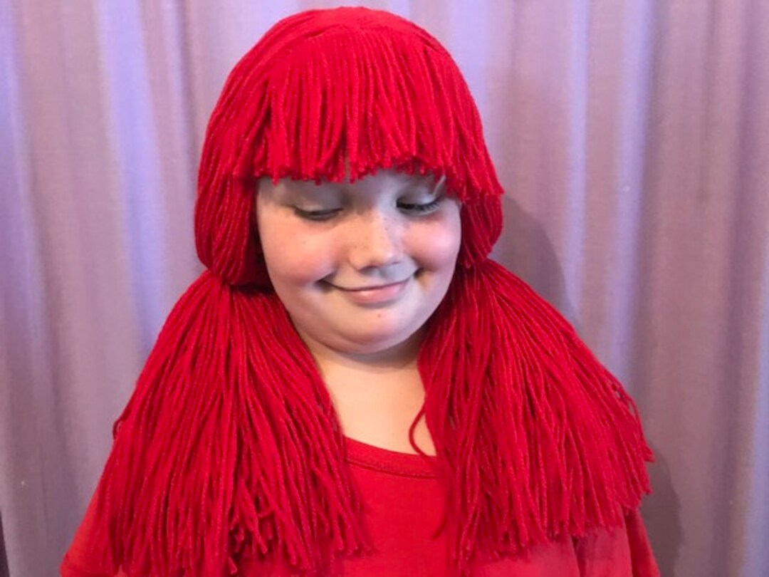 Raggedy Ann Costume Wig, Ragdoll Costume Wig, Ragdoll Yarn Wig, Raggedy ...