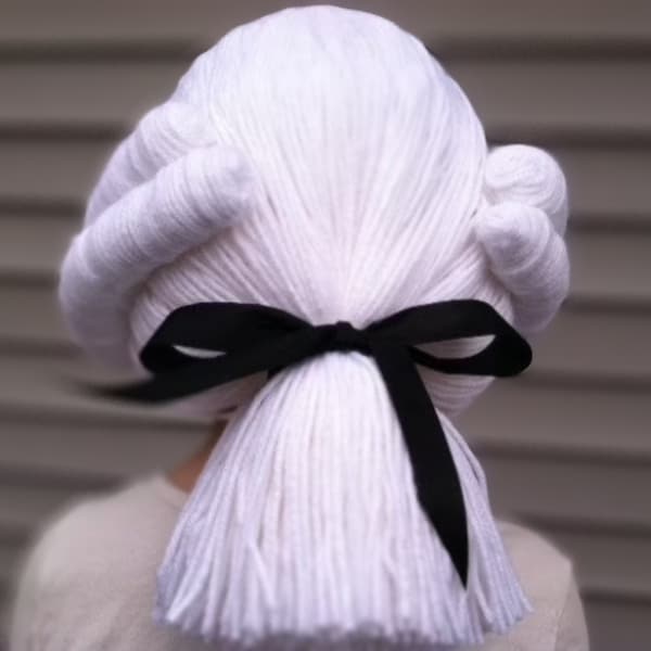 Powdered Wig - Etsy