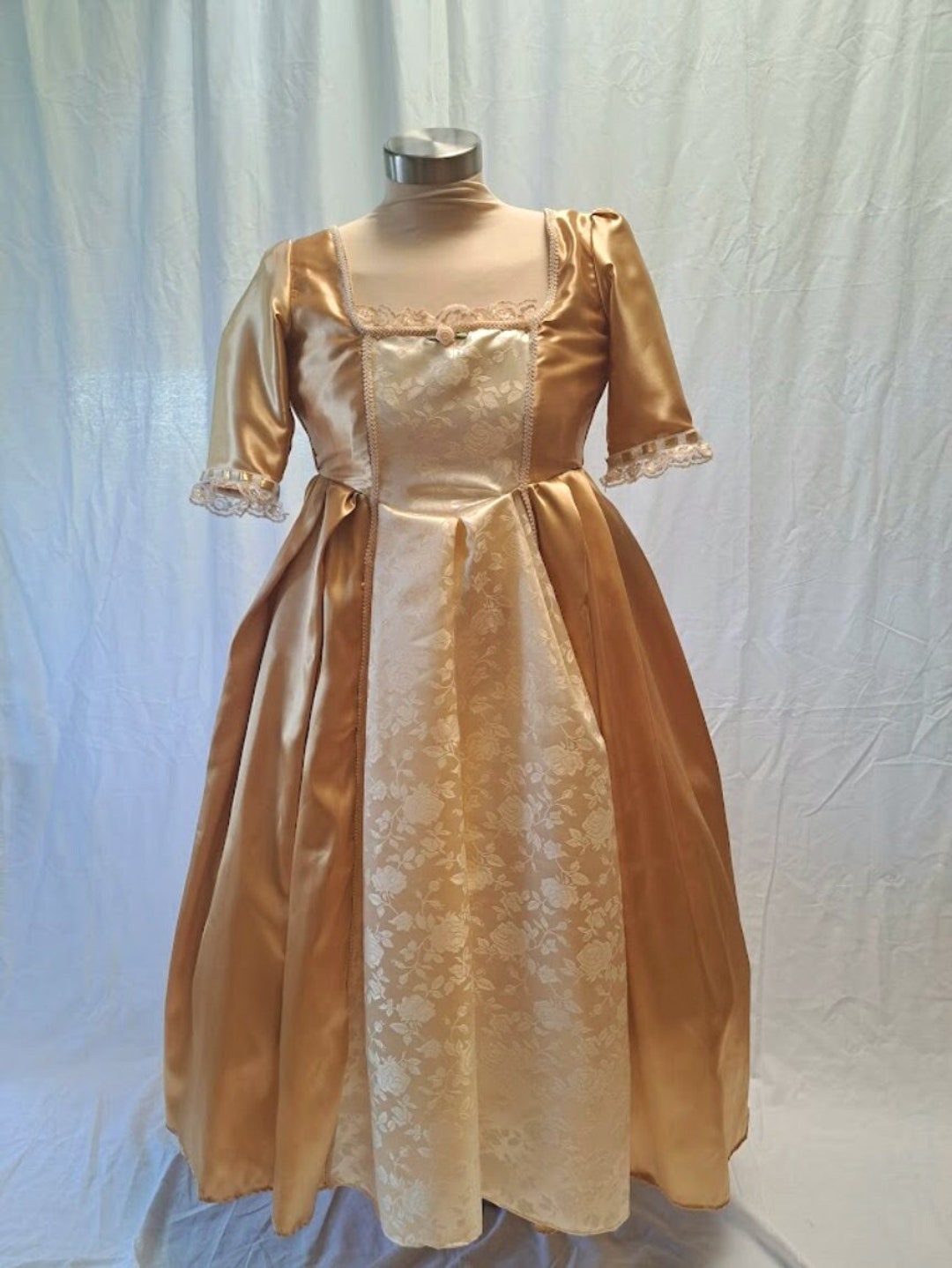 Gold Ball Gown Kid's Costume - Etsy