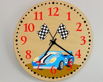 Race Car Wall Clocks - Etsy