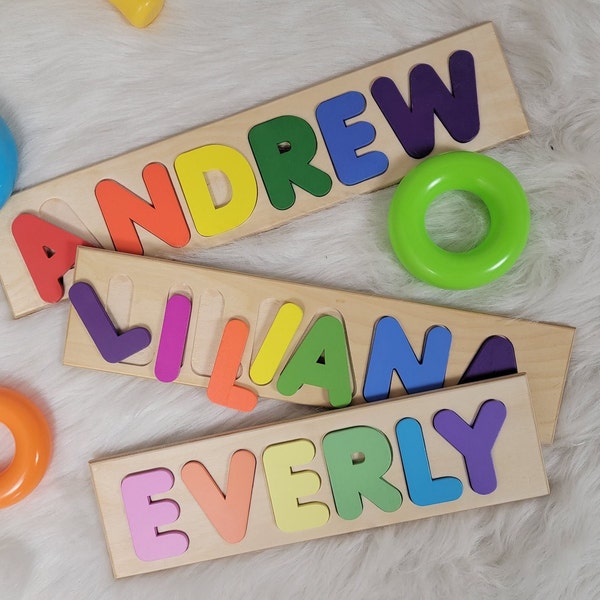 Wooden Name Puzzle - Etsy