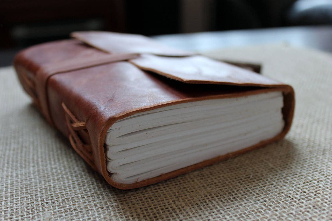Antique Dark Brown Leather Journal Diary handmade With - Etsy