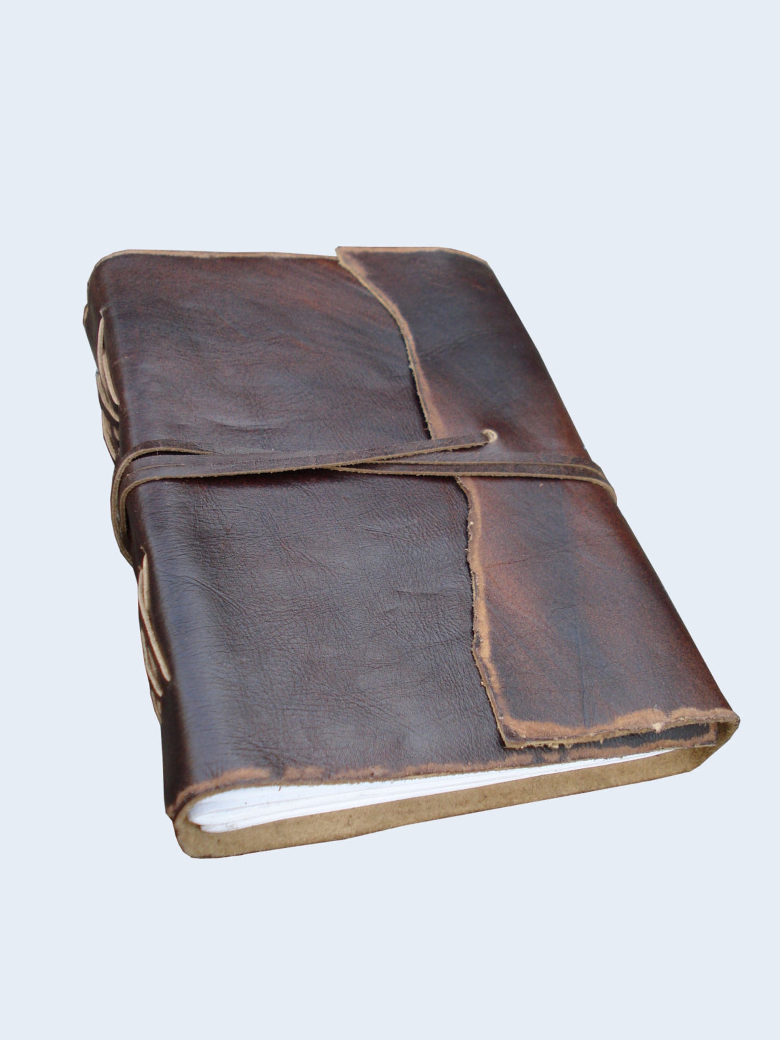 Antique Dark Brown Leather Journal Diary handmade With - Etsy