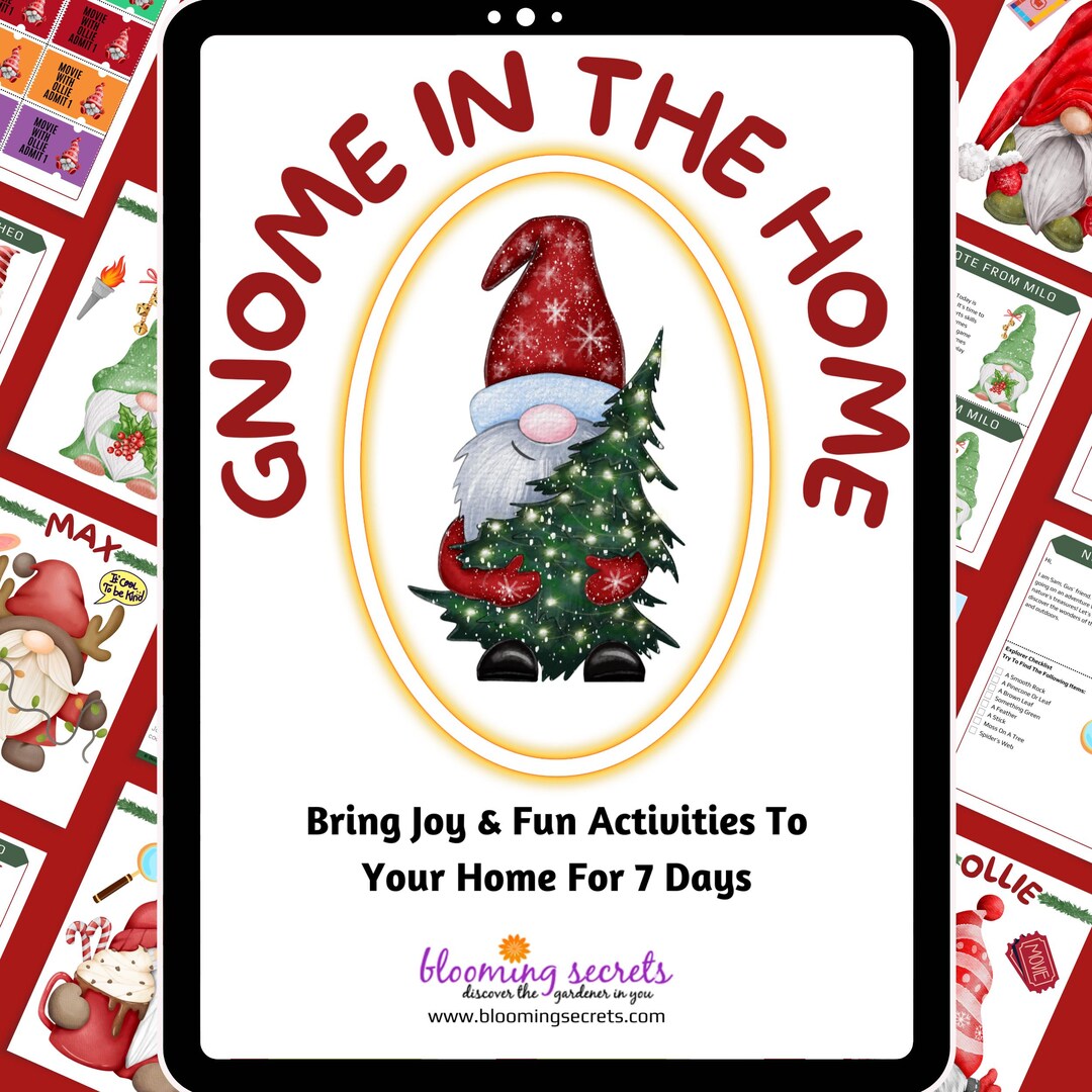 Gnome in the Home Printable Holiday Activity: 7-day Christmas Adventure ...