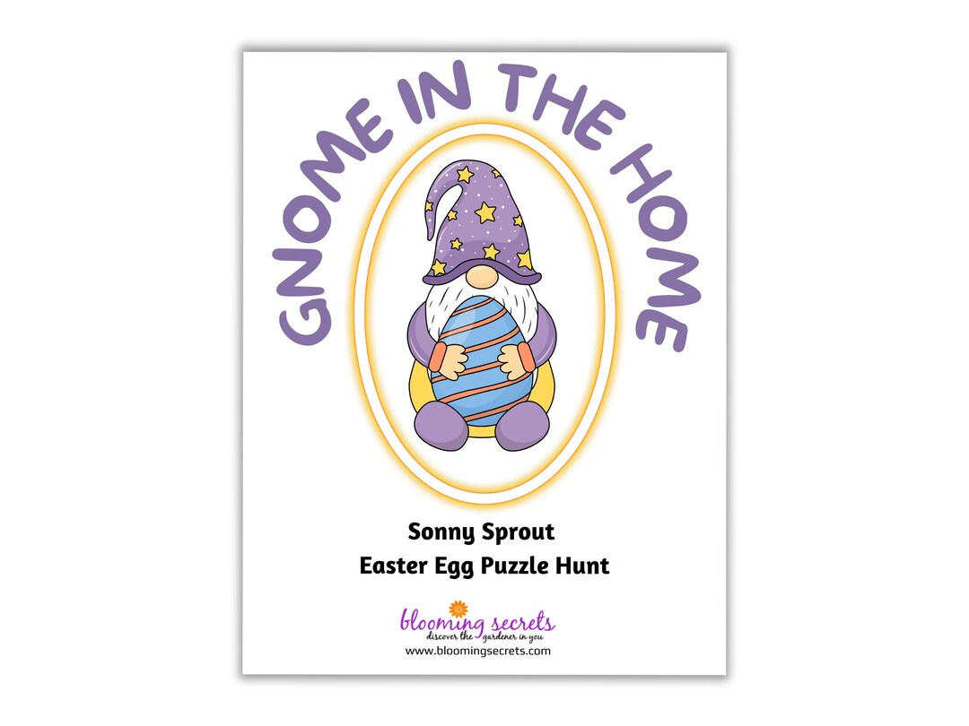 Easter Egg Puzzle Hunt & Activities: Gnome Printable Kids Activity ...
