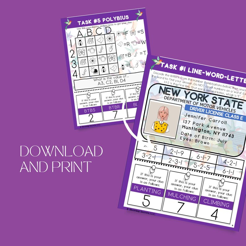Pollinator Garden Escape Room Game: Kids Printable Adventure (digital ...