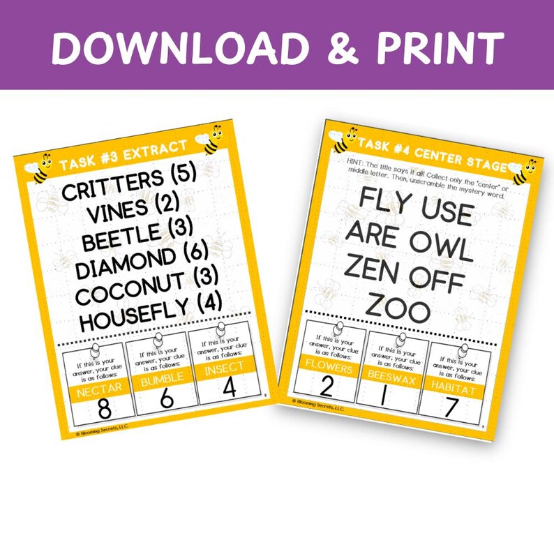 Fall Garden Escape Room | Printable Children's Game | Escape Room for ...