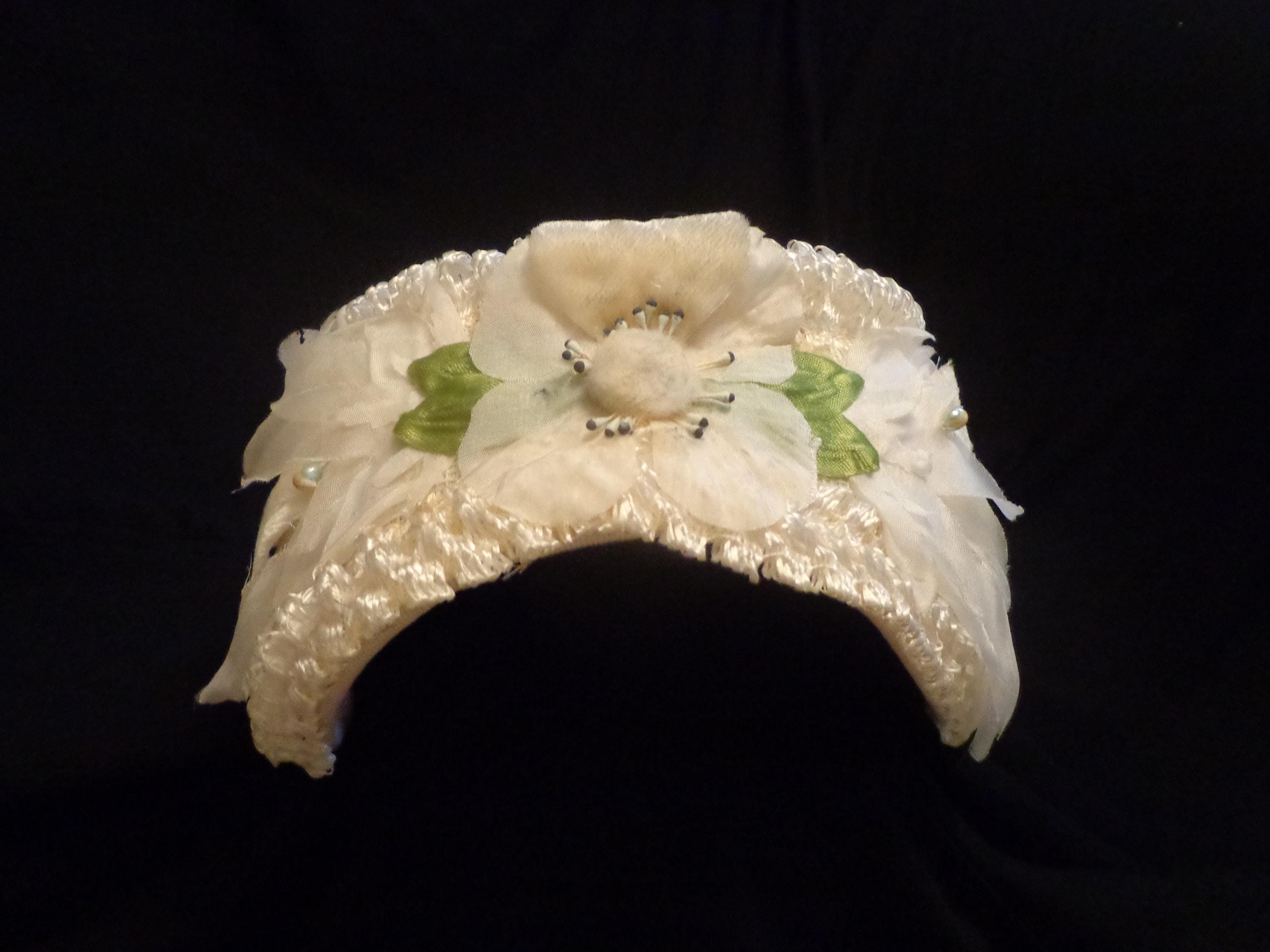 VINTAGE Small Formal White Hat - Etsy