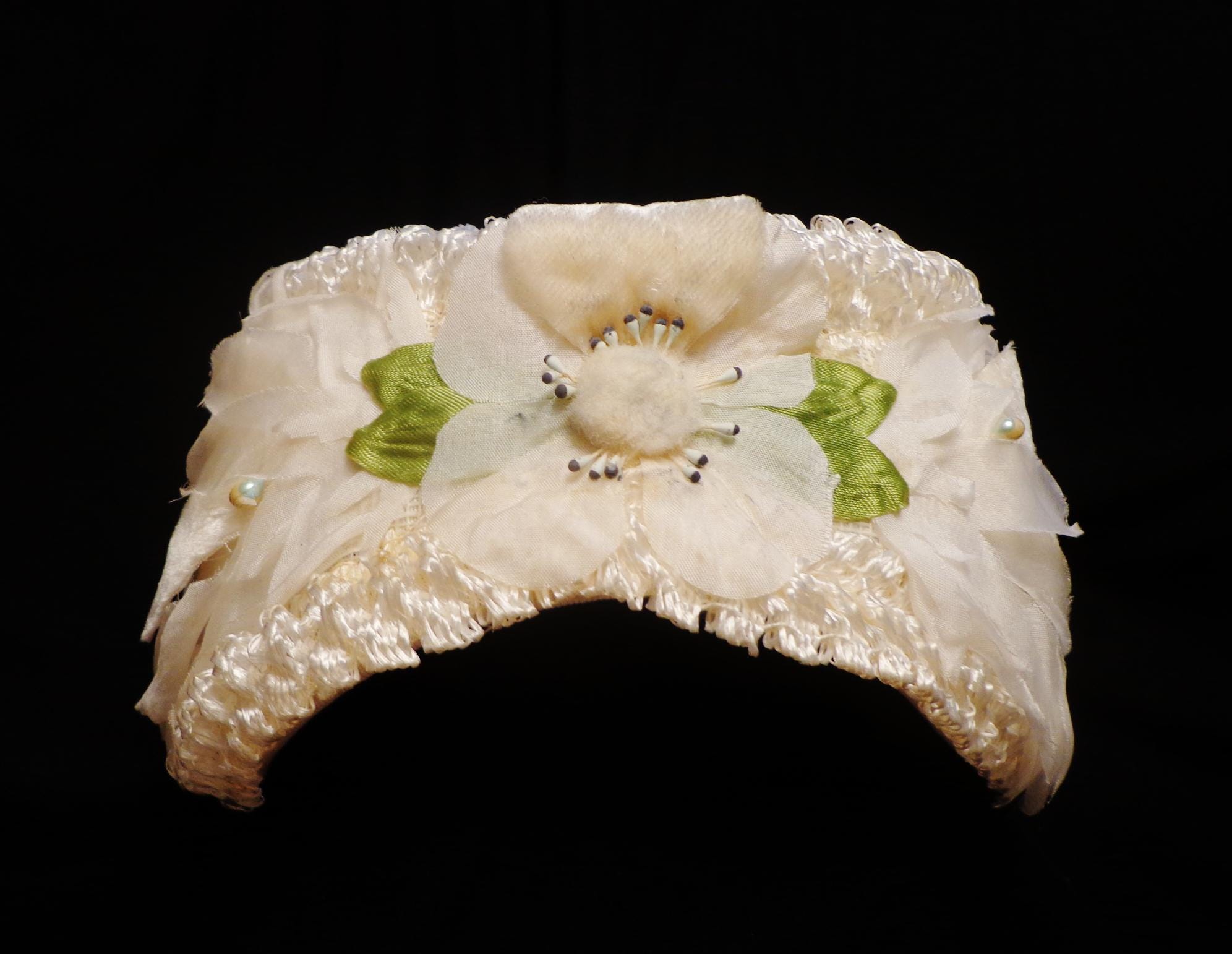 VINTAGE Small Formal White Hat - Etsy