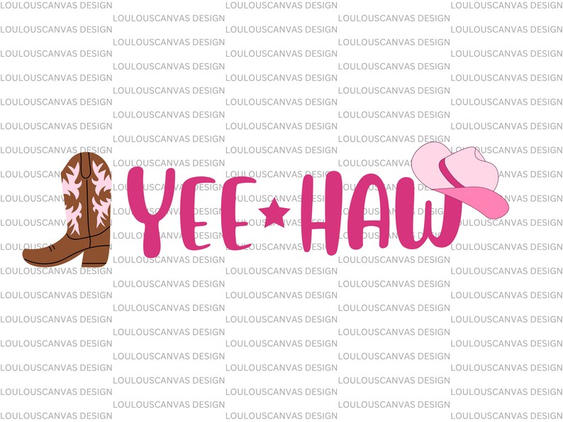 Yee-haw PNG; Country PNG, Pink PNG - Etsy