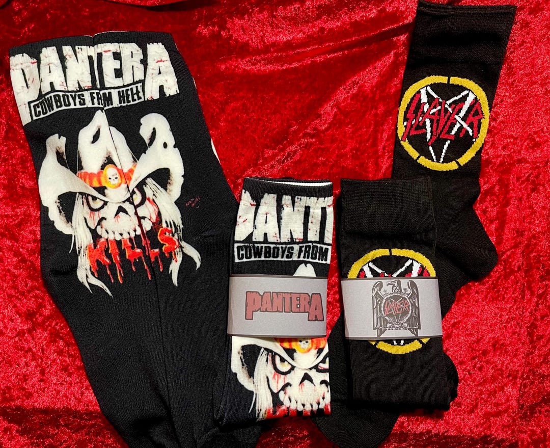 Heavy Metal Band Socks - Etsy