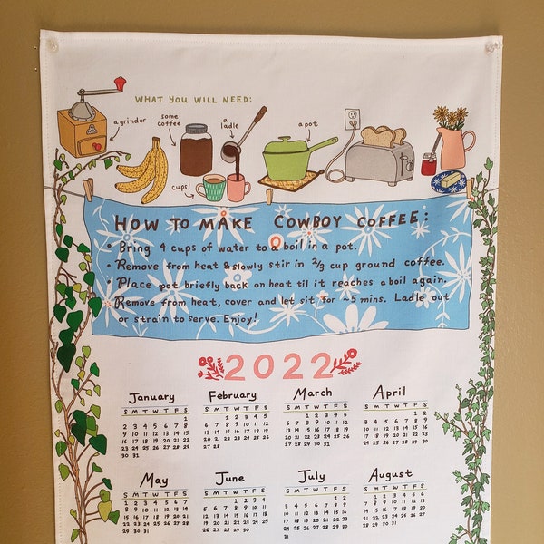 Calendar Tea Towels - Etsy