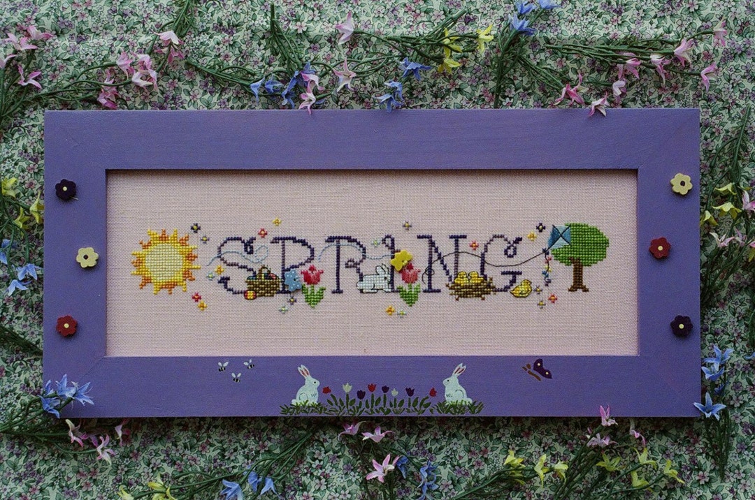 SIMPLY SPRING; Pattern for Counted Cross Stitch; Instant PDF Download ...