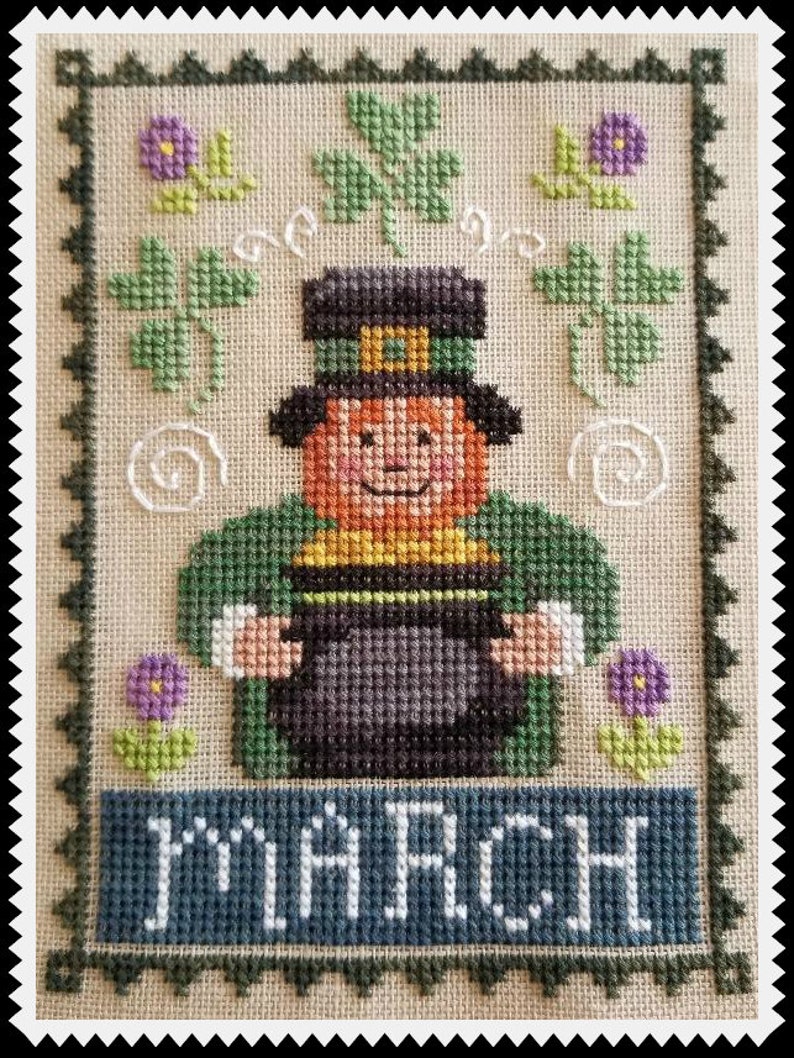 MONTHLY TRIO: January February & March Digital Pattern by - Etsy