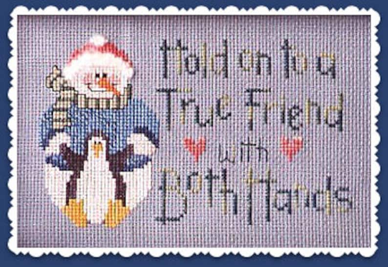Hold on to a True Friend Digital Pattern for Cross Stitch - Etsy
