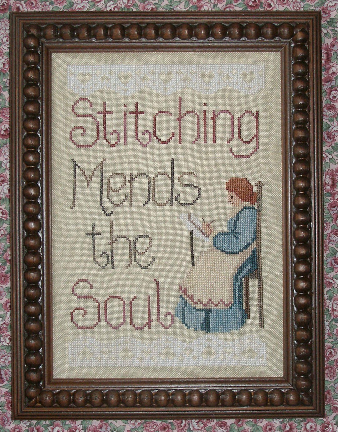Stitching Mends the Soul; Digital Downloadable Pattern for Cross Stitch ...