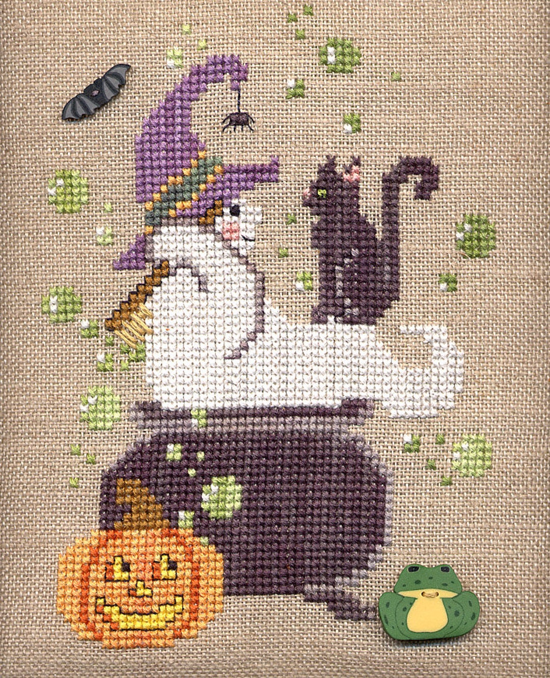 BOO BATH; Pattern for Counted Cross Stitch by Waxing Moon Designs ...