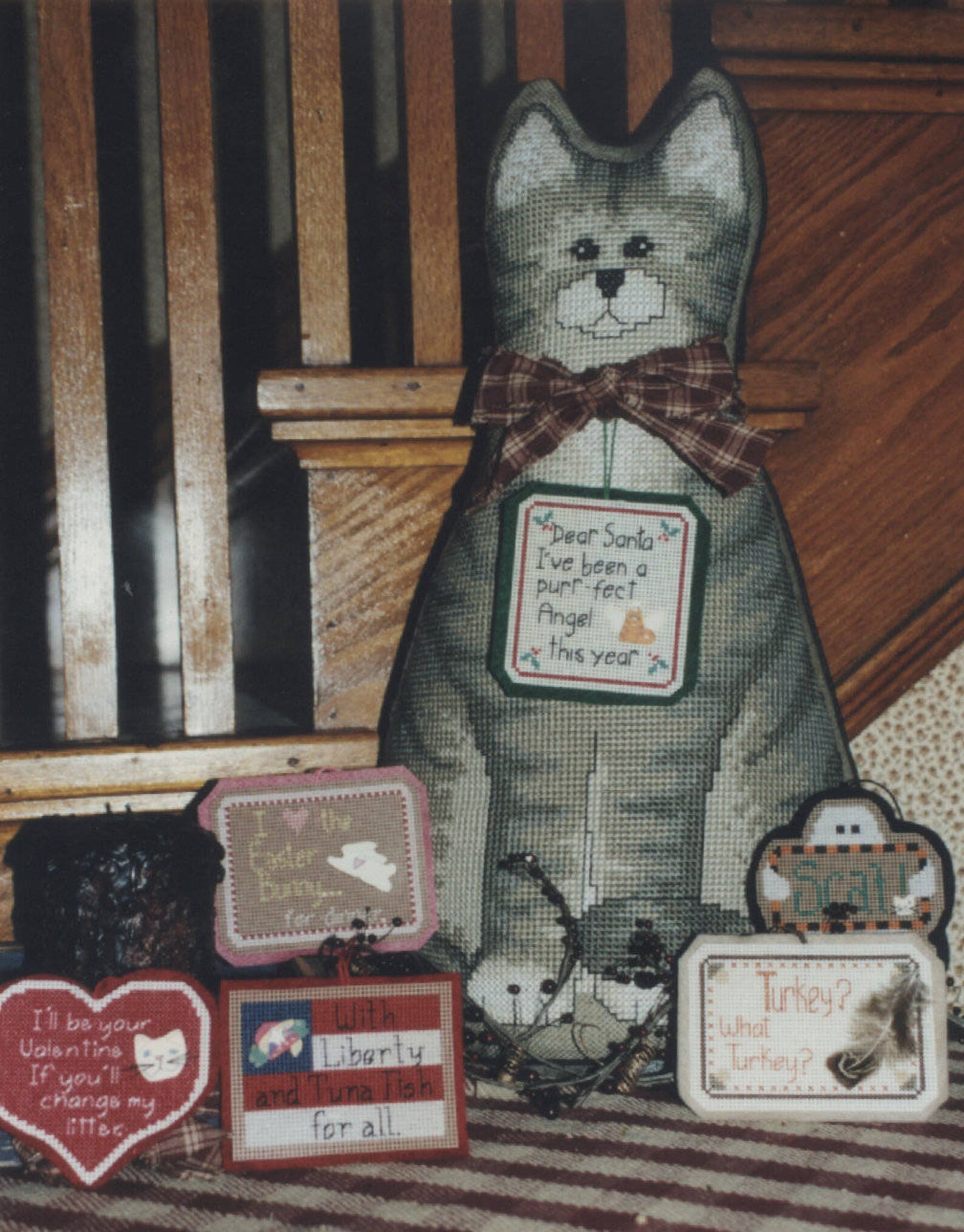 HOLIDAY FAT CAT Pattern for Cross Stitch Instant Pdf - Etsy